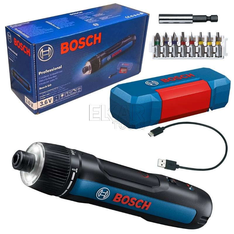 Wkrętak akumulatorowy Bosch GO 3 06019H2201 USB 5Nm 3,6V